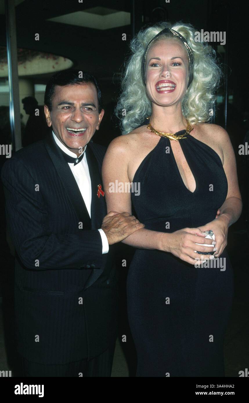 Disc Jockey CASEY KASEM with wife Jean at the American Comedy Awards ...