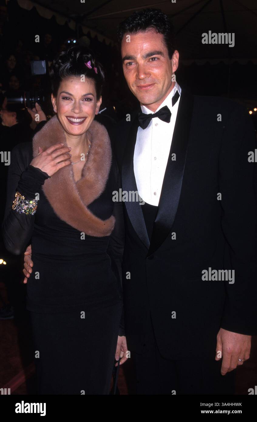 Jan 11, 1998; Los Angeles, CA, USA; Actress TERI HATCHER & husband ...