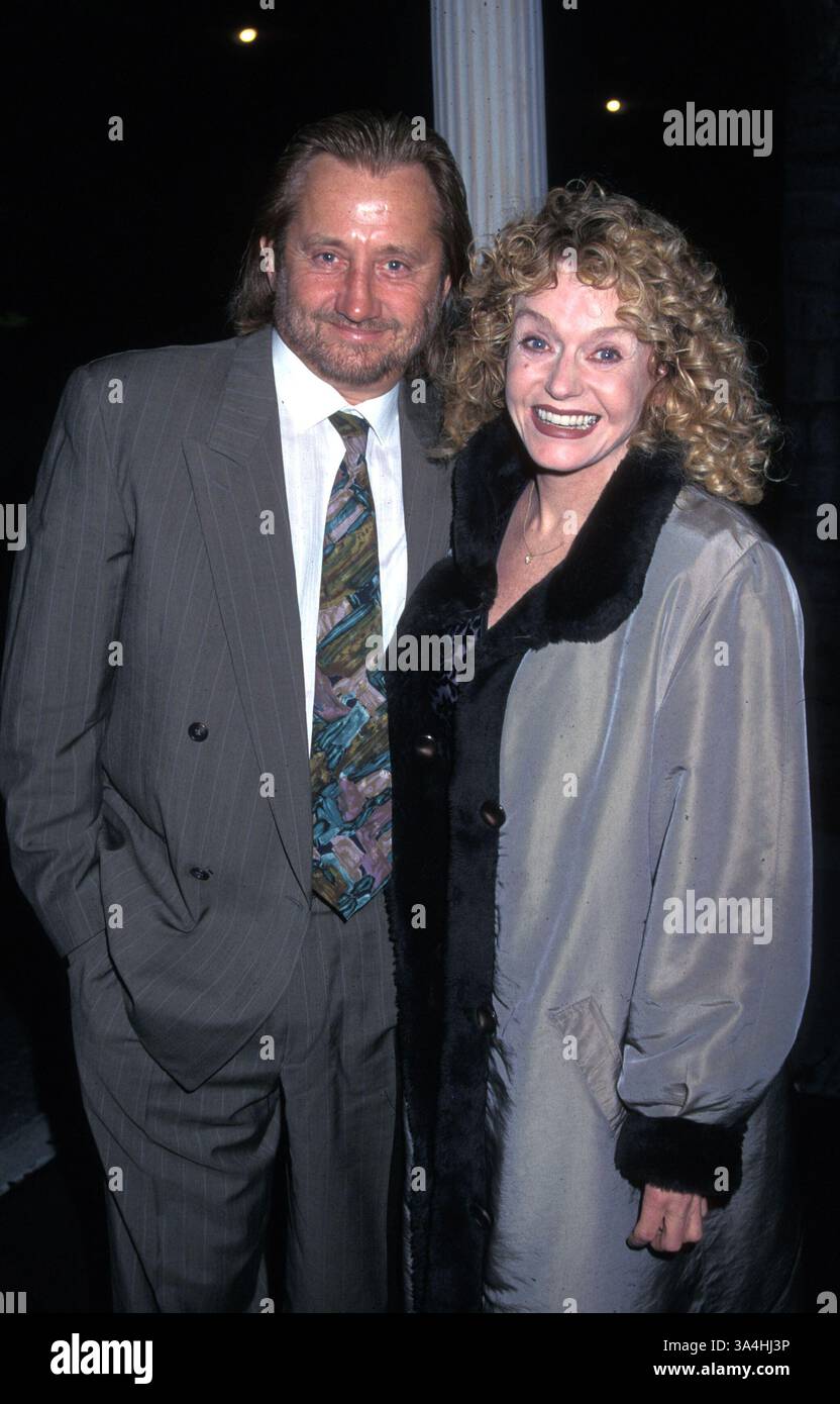 Feb 17, 1998; Los Angeles, CA, USA; Actress SHARON FARRELL & husband ...