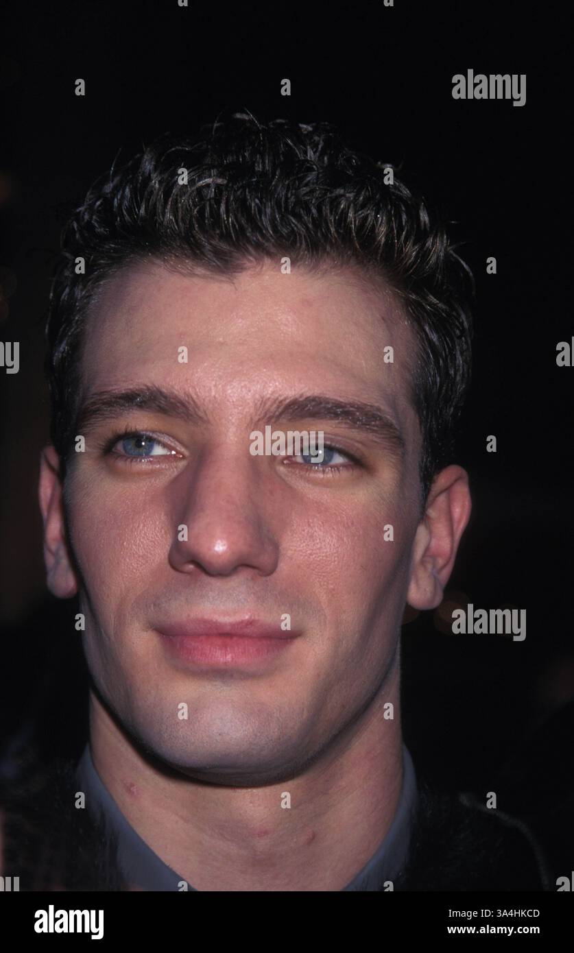 Sep 09, 1999; New York, NY, USA; JC CHASEZ of the pop boy group N'SYNC ...