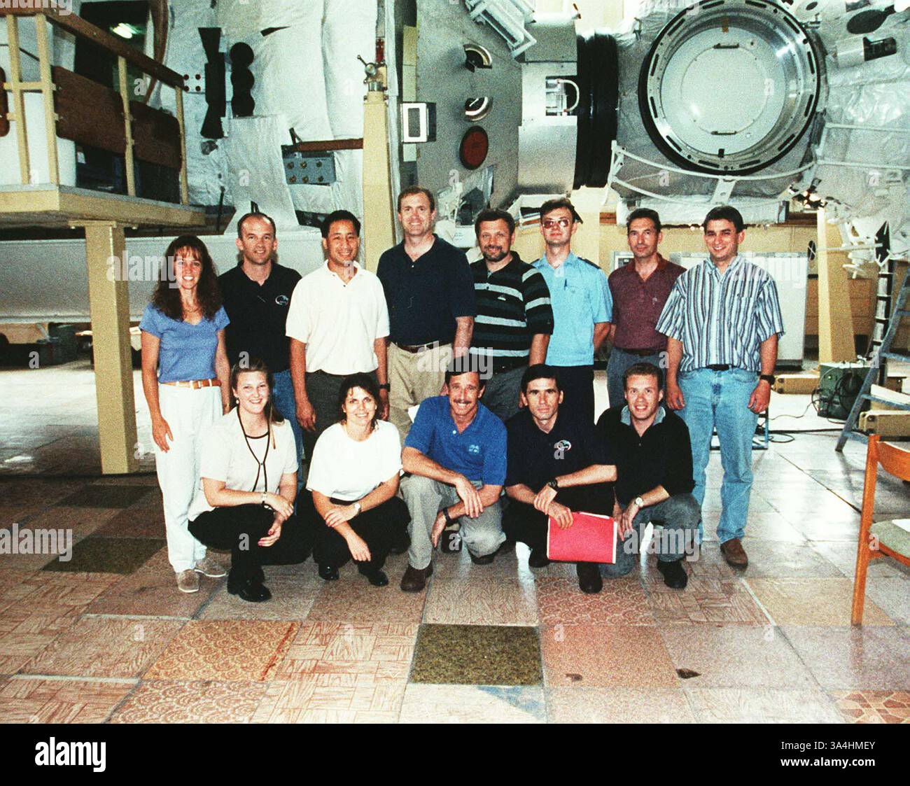 May 19, 2000; USA; The crew of the space shuttle 'Atlantis' with their ...