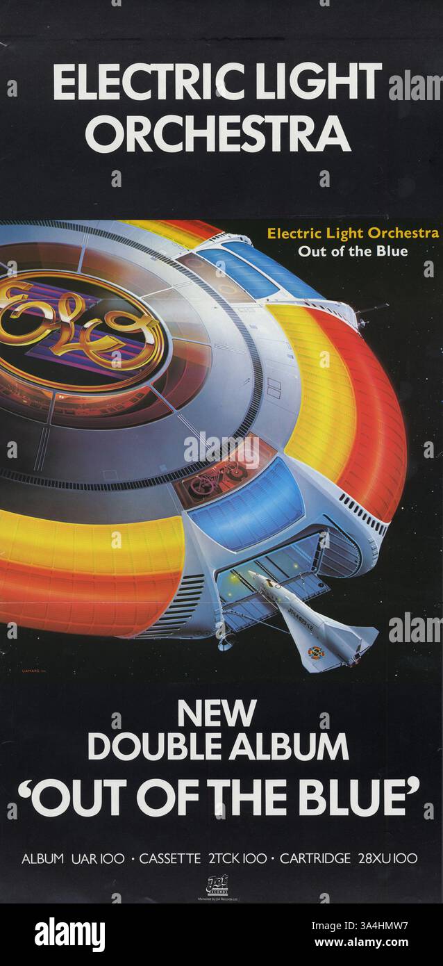 Electric Light Orchestra Out of The Blue album promotional poster ...
