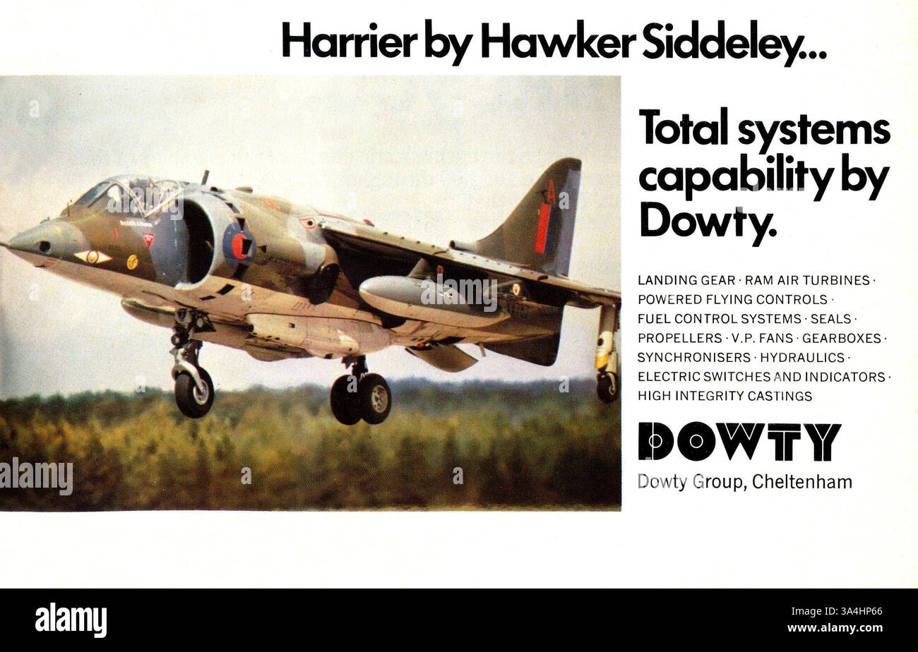Dowty aircraft systems advert from the 1976 RAF souvenir year book ...