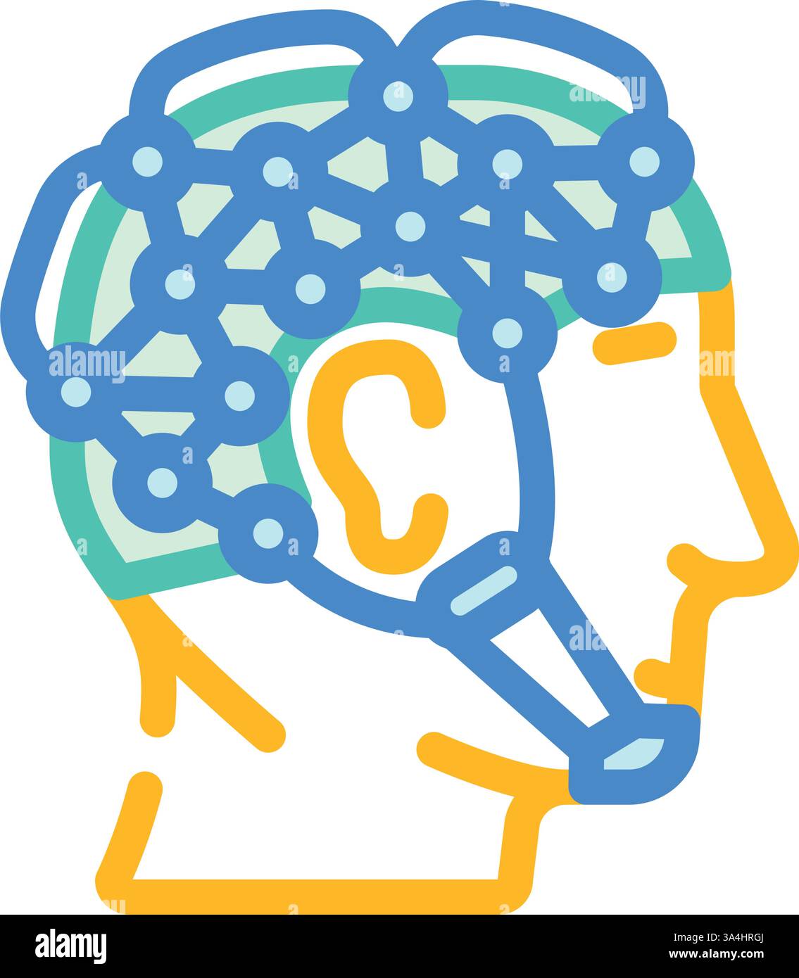 eeg procedure neurologist color icon vector illustration Stock Vector ...