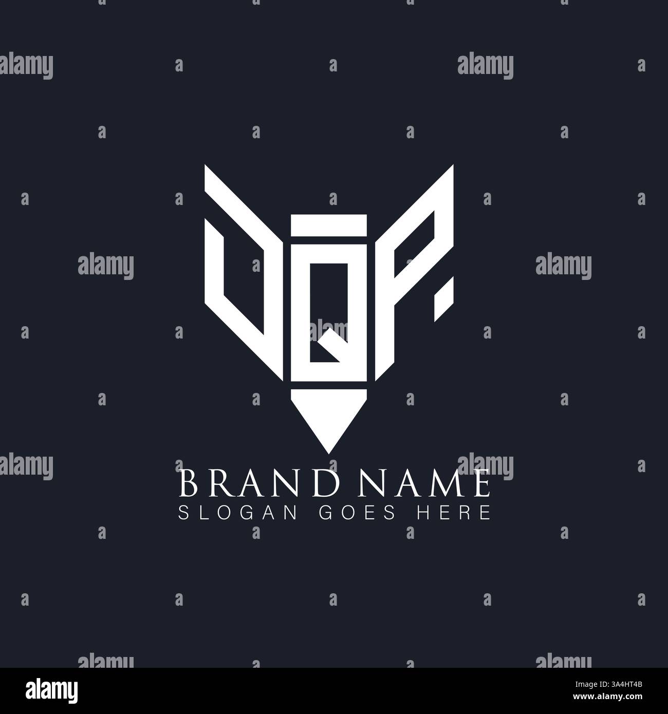Dqp logo design hi-res stock photography and images - Alamy
