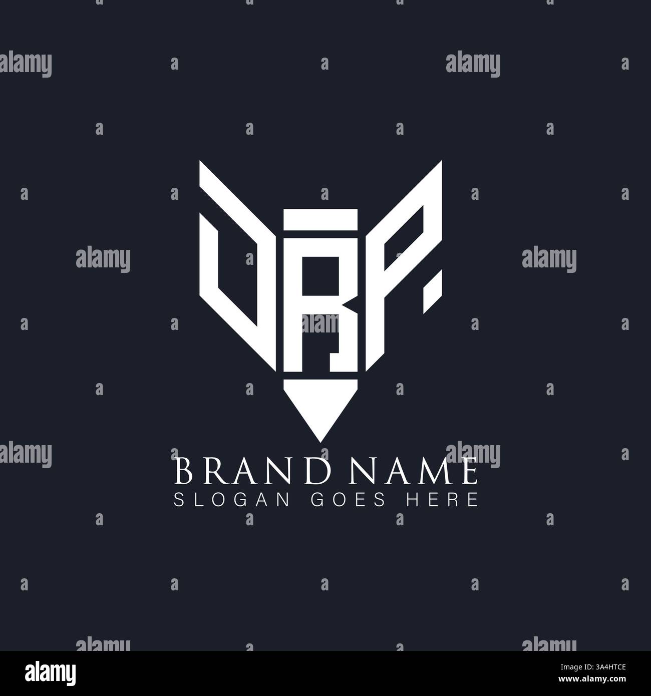 Drp logo design Stock Vector Images - Alamy