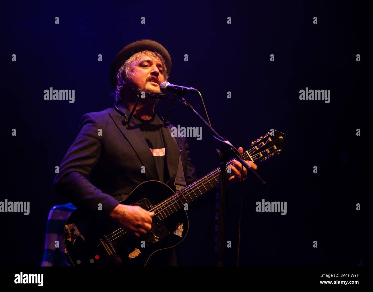 London, United Kingdom. 18th March 2025. Peter Doherty performs an ...