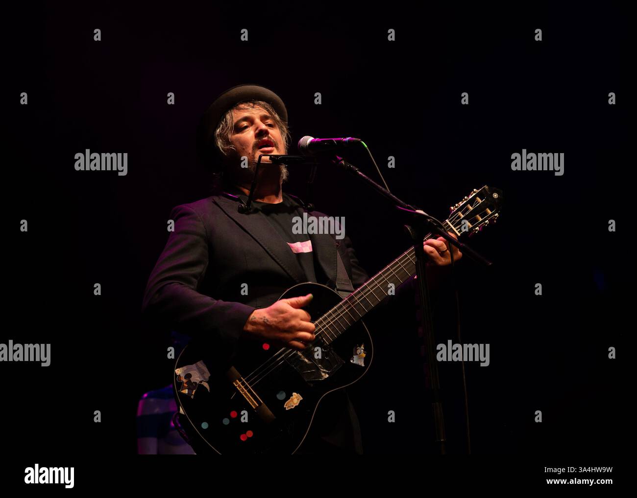 London, United Kingdom. 18th March 2025. Peter Doherty performs an ...