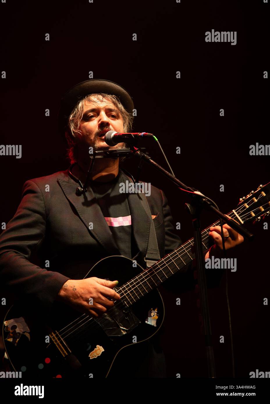 London, United Kingdom. 18th March 2025. Peter Doherty performs an ...