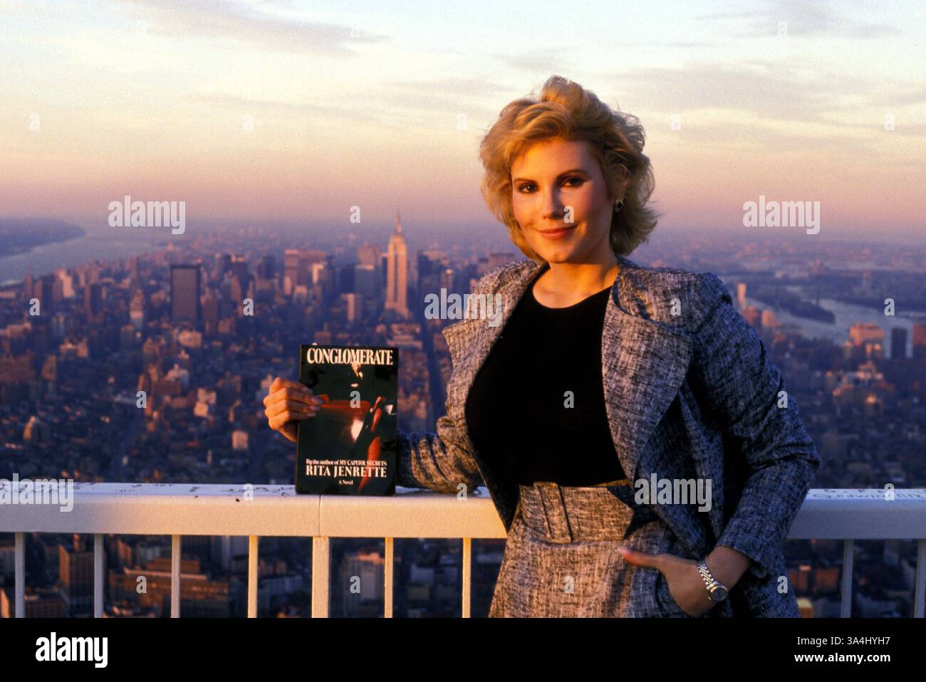 File photo. Date unknown. RITA JENRETTE with her book 'Conglomerate ...
