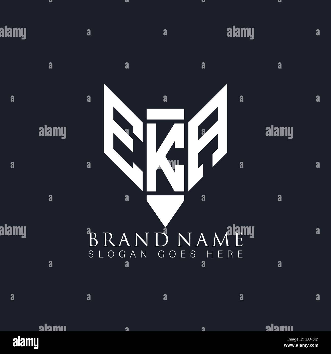 Eka logo design hi-res stock photography and images - Alamy