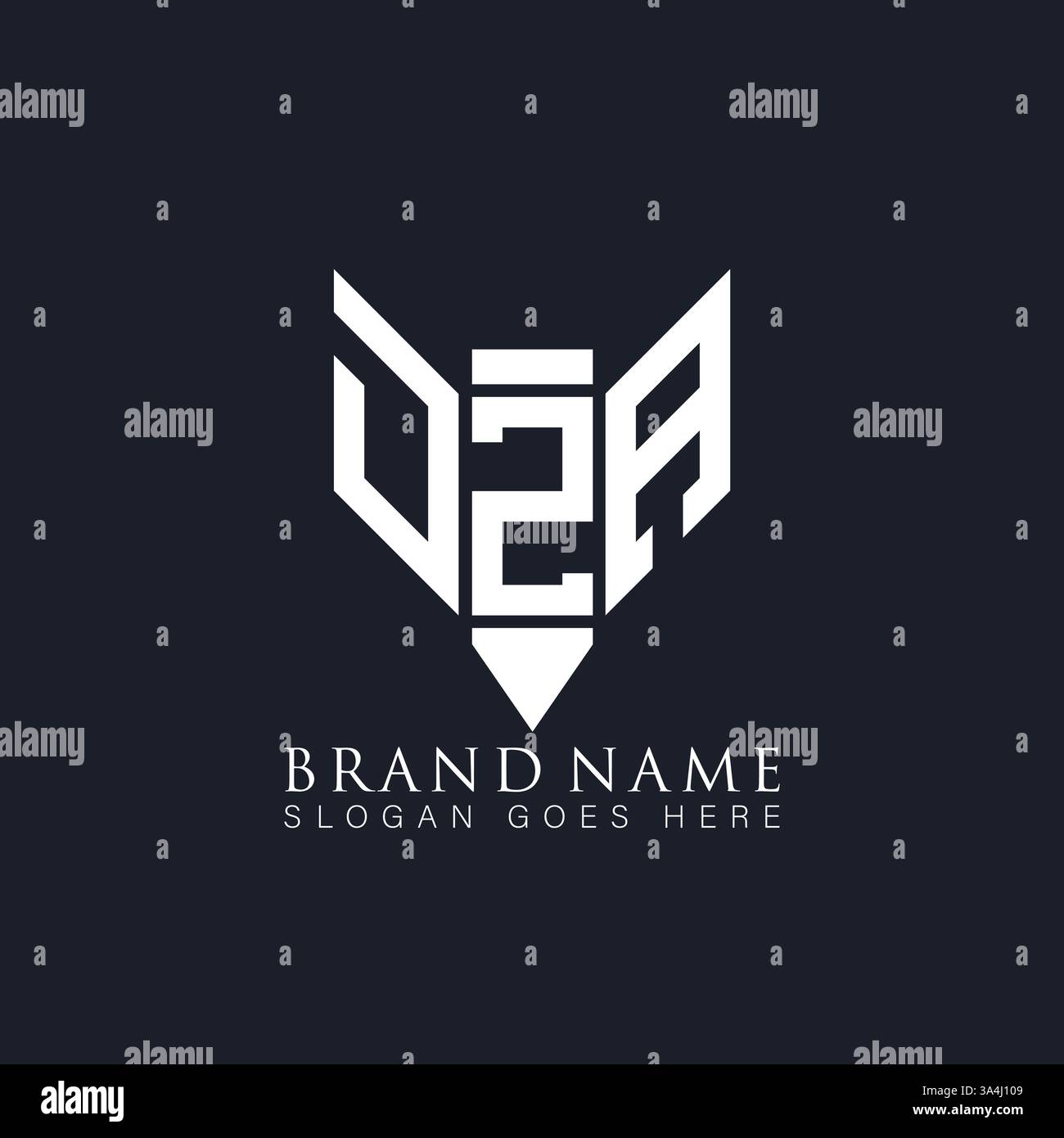 Dza monogram Stock Vector Images - Alamy