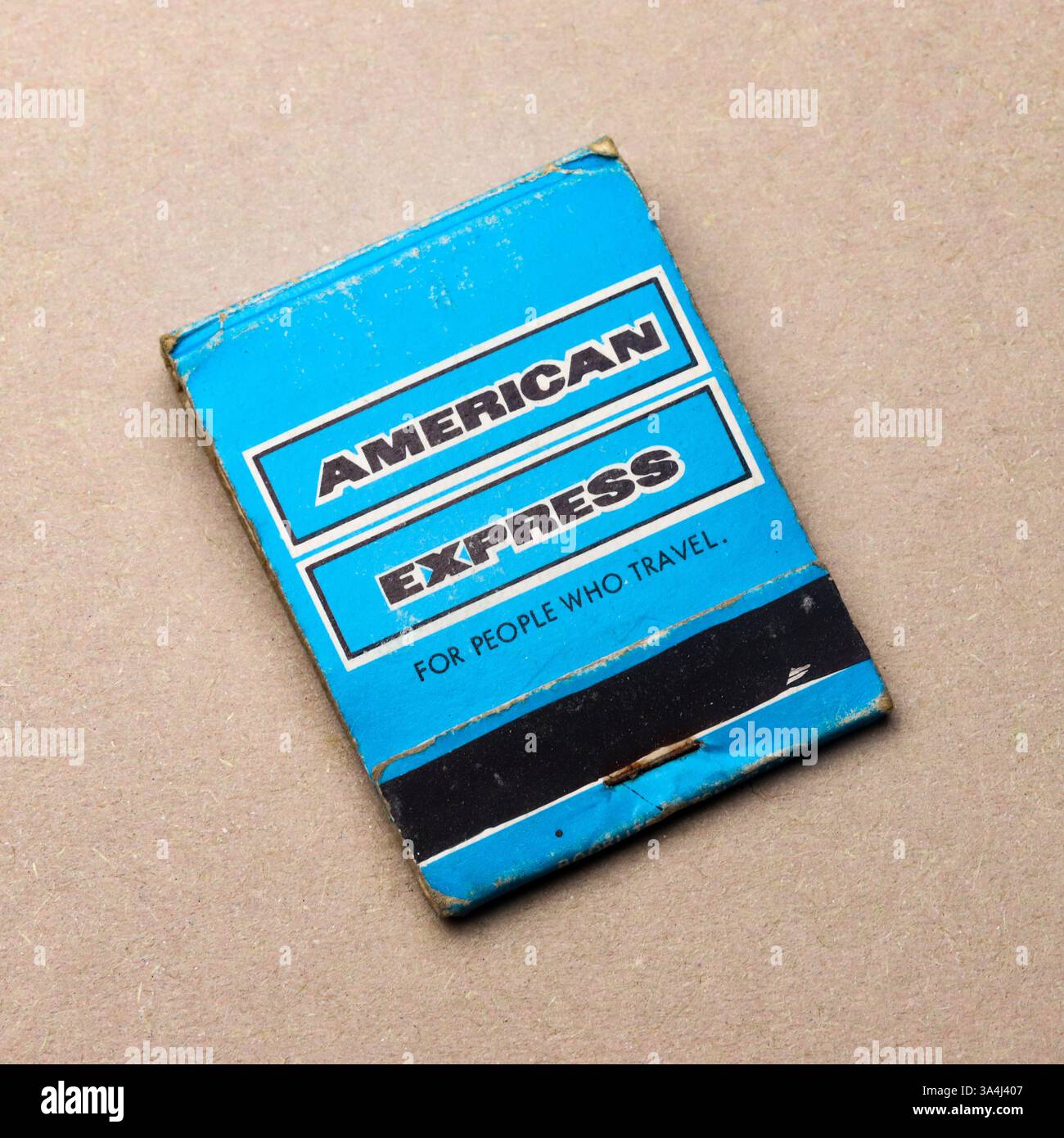American Express vintage matchbook matchbox Stock Photo - Alamy
