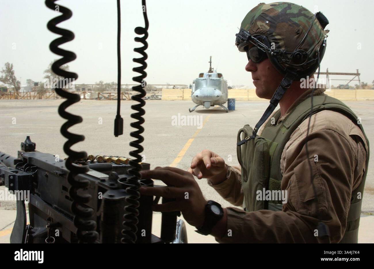 Apr 30, 2004; Fallujah, Iraq; Staff Sgt. JOSHUA POTTER, UH-1N Huey crew ...