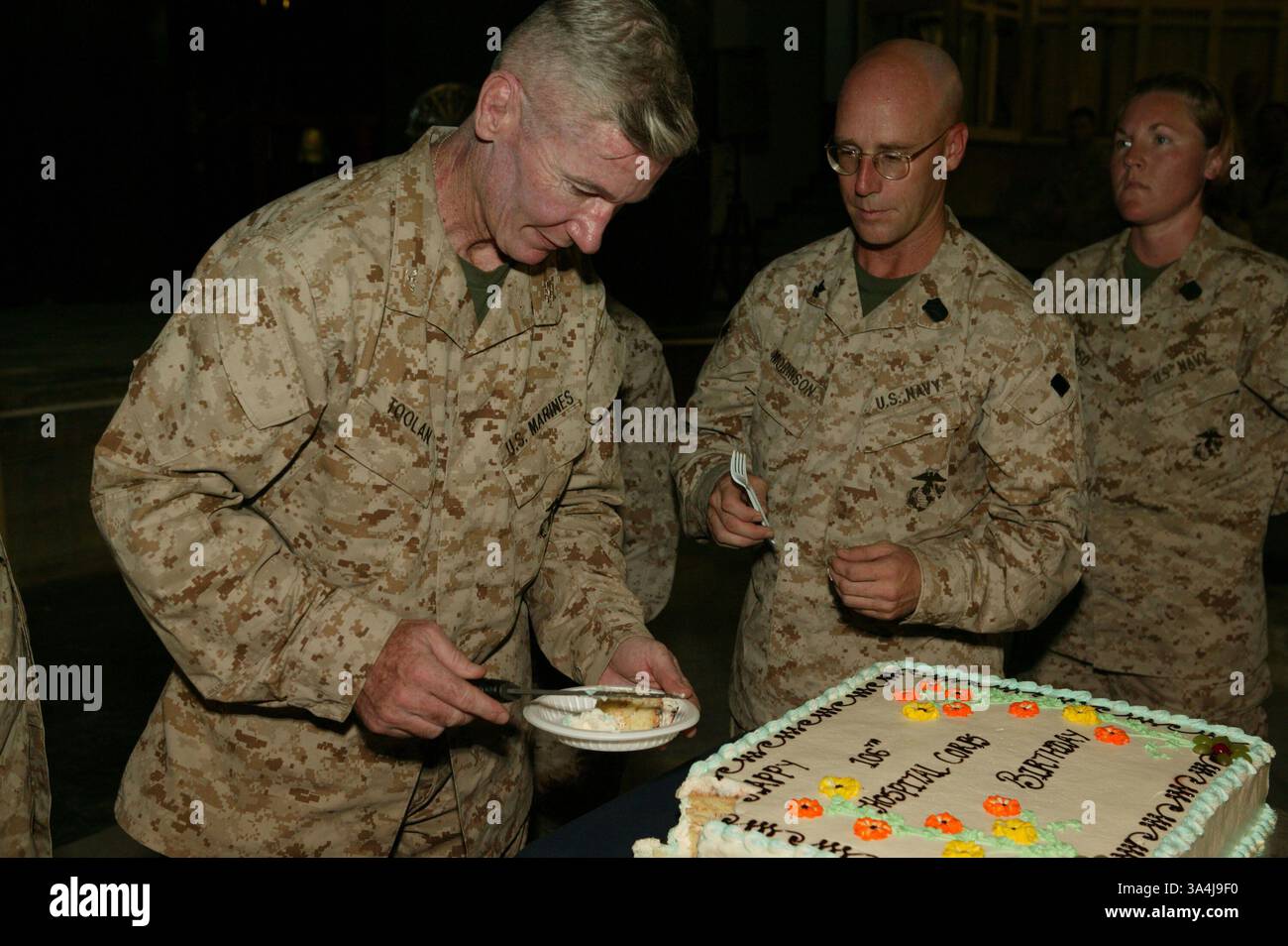 Jun 17, 2004; Camp Fallujah, Iraq; Col. JOHN A. TOOLAN, the commanding ...