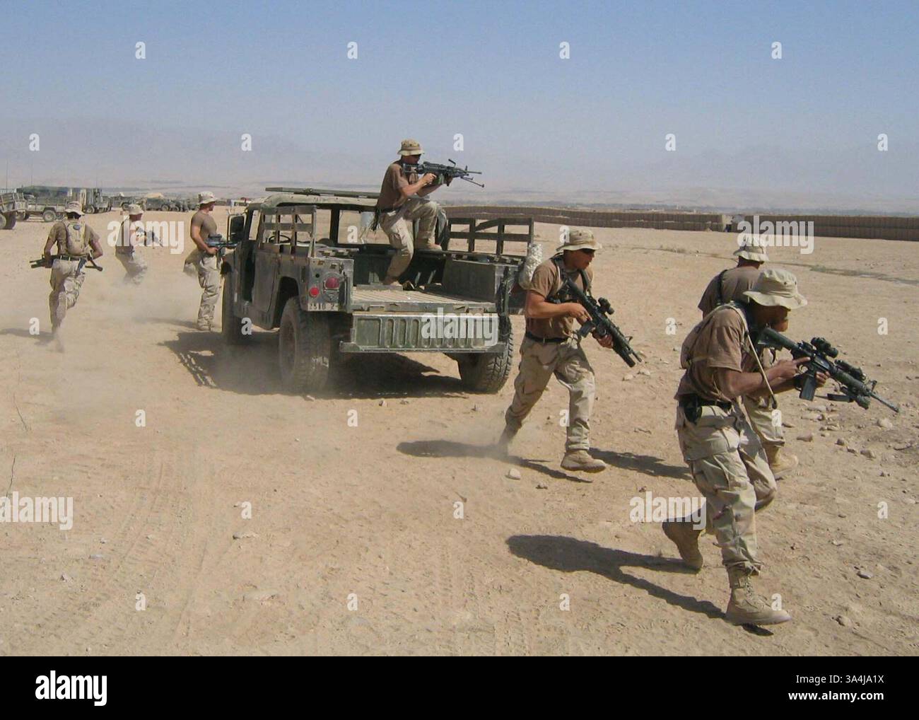 Jun 25, 2004; FOB Ripley, Afghanistan; Infantrymen with the Army's 2nd ...