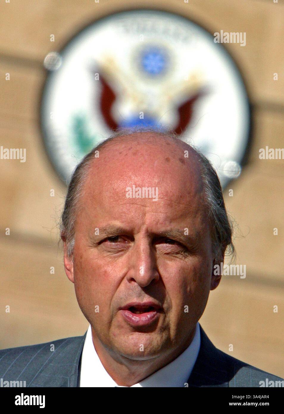 Jun 30, 2004; BAGHDAD, Iraq; The new United States Ambassador to Iraq ...