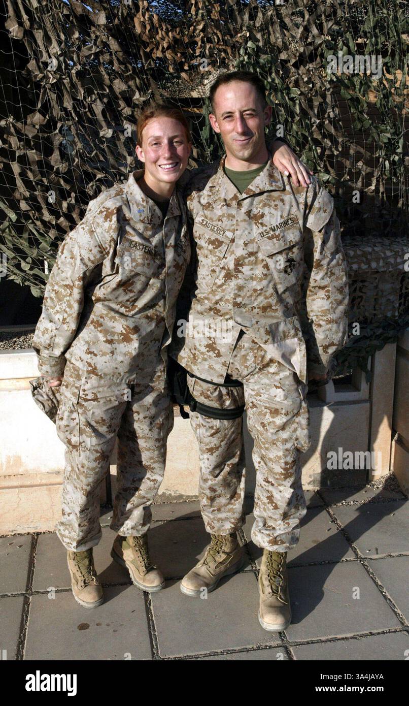 Jul 02, 2004; Al Asad, Iraq; The younger of the Danish-American sibling ...