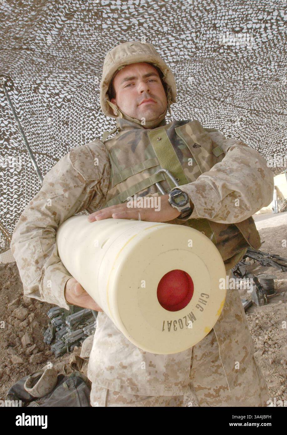 Jul 07, 2004; Camp Mahmudiyah, Iraq; Cpl. JOSEPH R. BECHMANN, a field ...