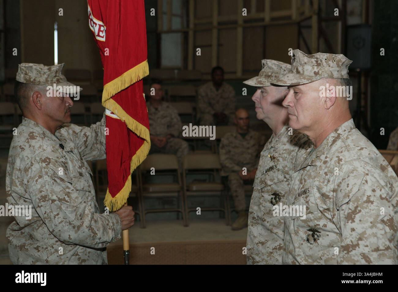 Jul 13, 2004; Camp Fallujah, Iraq; Sgt. Maj. CARLOS RIOS, the sergeant ...