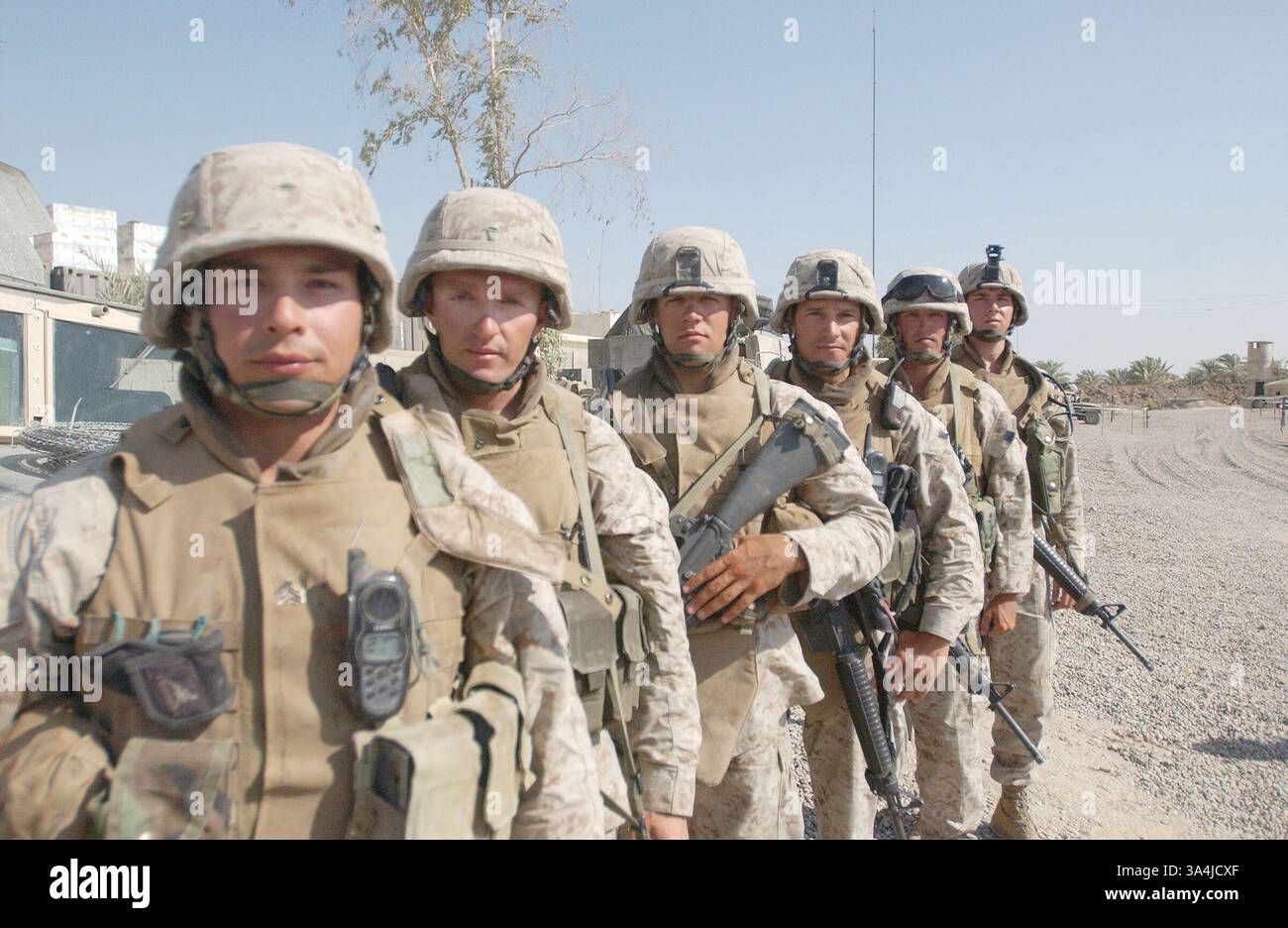 Aug 06, 2004; Mahmudiyah, Iraq; Marines from 2nd Battalion, 2nd Marine ...