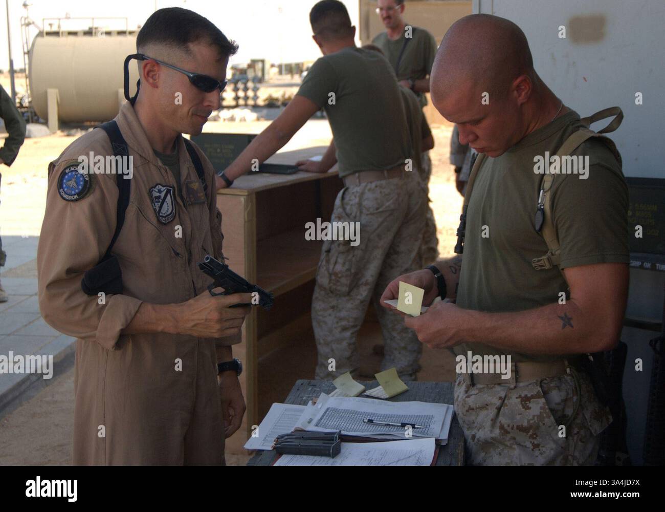 Aug 07, 2004; Al Asad, Iraq; Captain GREGORY VALHONRAT, AV-8B Harrier ...
