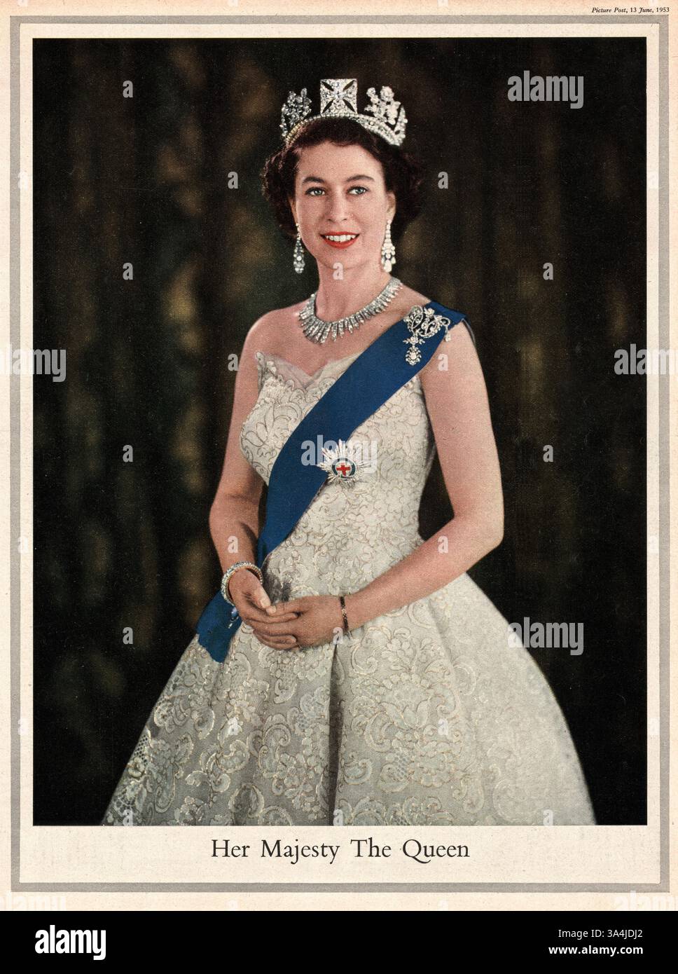 1953 Picture Post photo of Queen Elizabeth II Stock Photo - Alamy