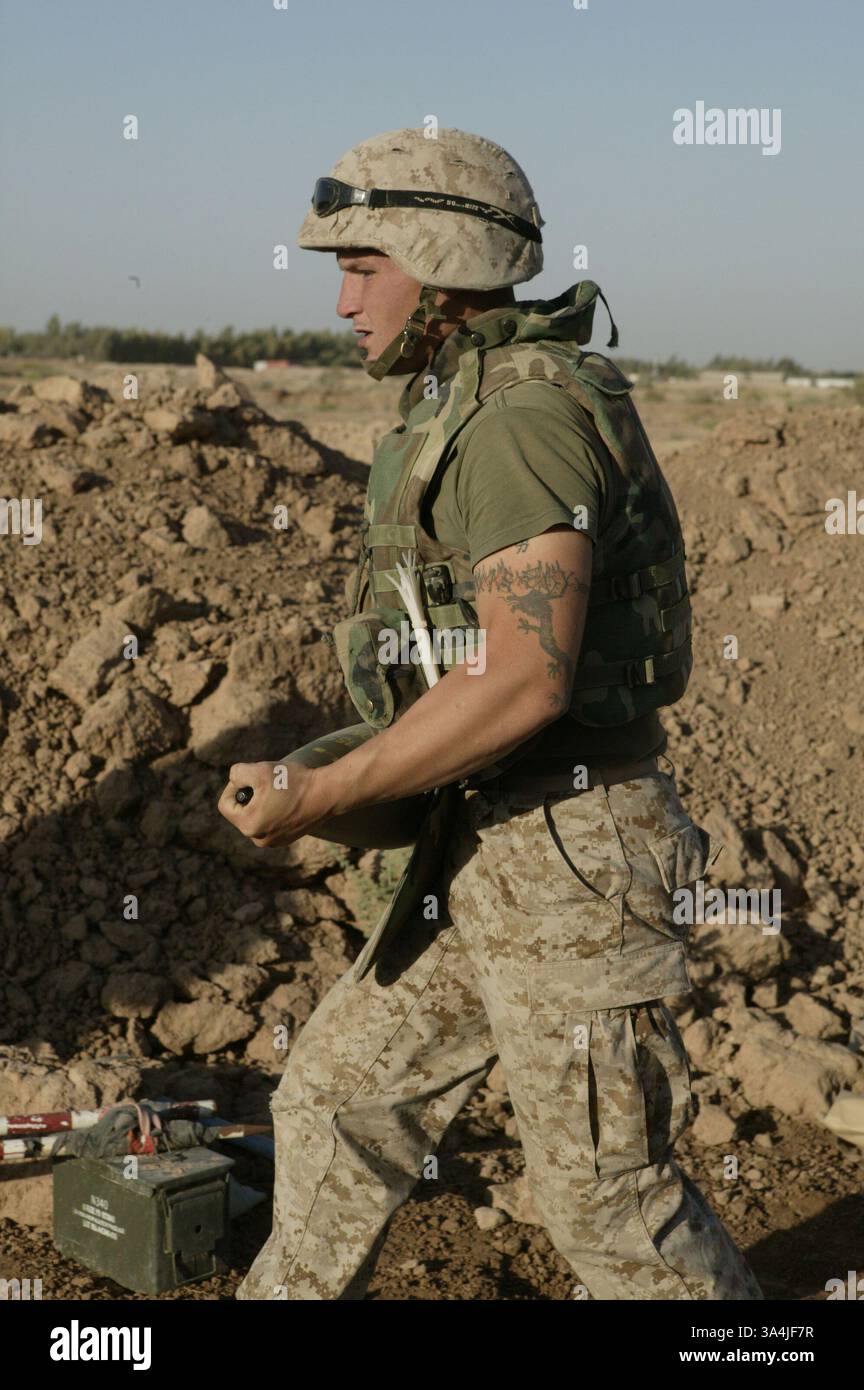 Aug 18, 2004; Fallujah, Iraq; Lance Cpl. JEREMIAH S. ADKINS, an ...