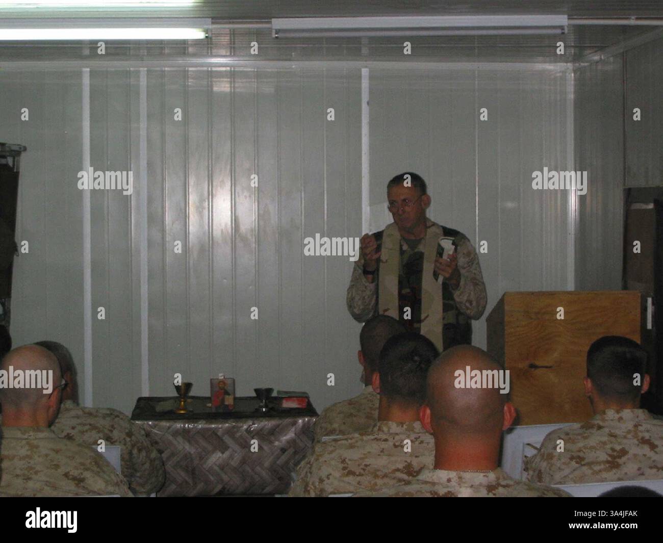 Aug 18, 2004; FOB Kalsu, Iraq; Lt. Cmdr. BENEDICT J. BROWN, of the 24th ...