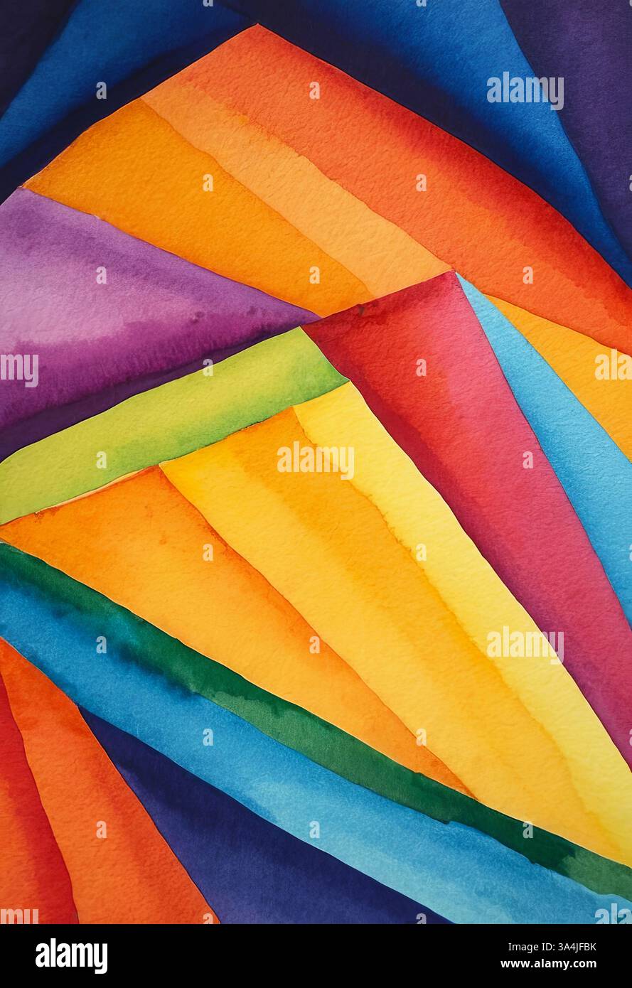 Abstract bright colorful watercolor patches background for design Stock ...