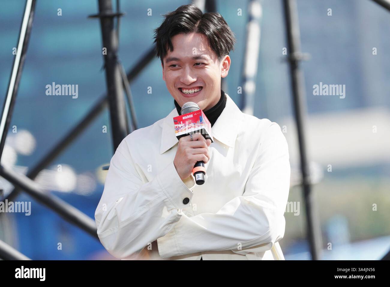 Shanghai,China.18th March 2025. A fan meet-and-greet event for Zhou ...