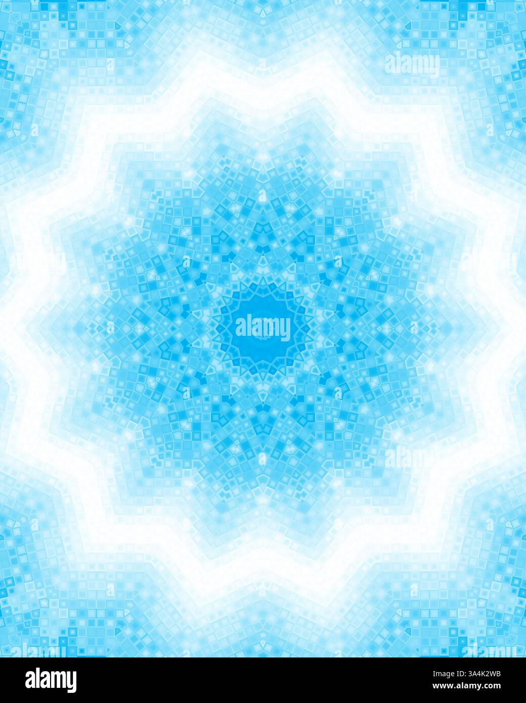 Abstract blue background with concentric pattern Stock Photo - Alamy