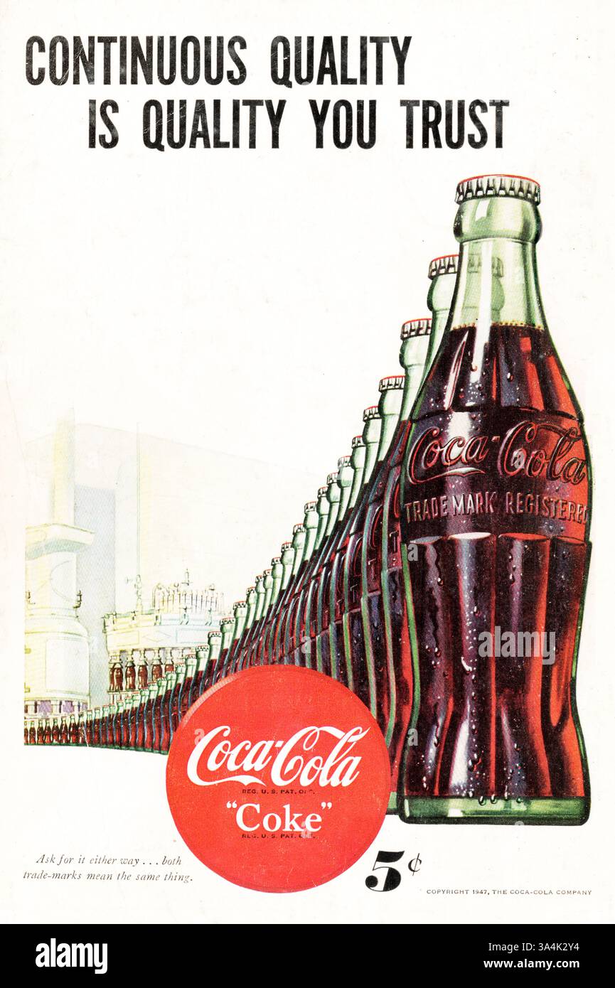 Coke advert hi-res stock photography and images - Alamy
