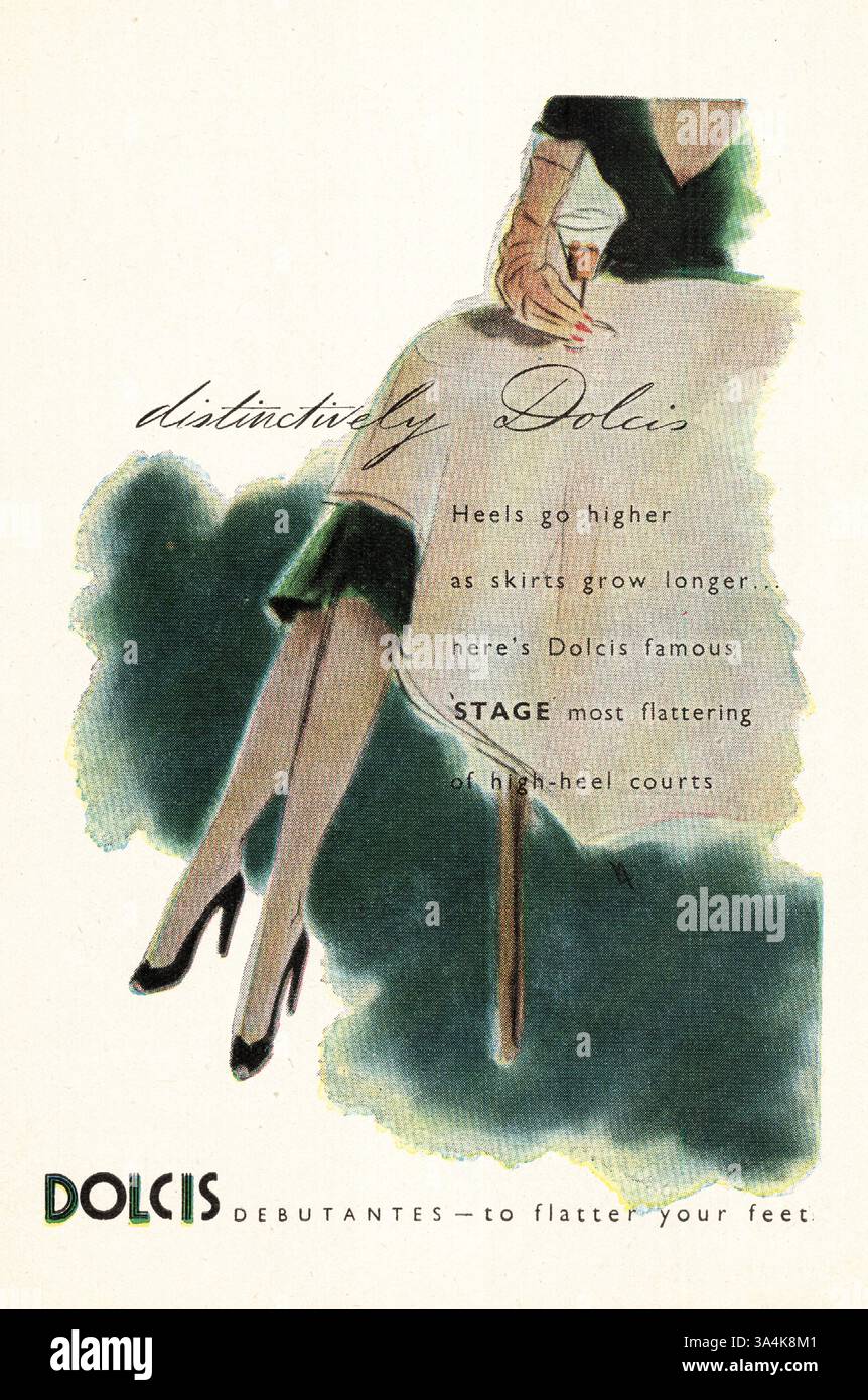 1948 uk advert dolcis shoes hi-res stock photography and images - Alamy