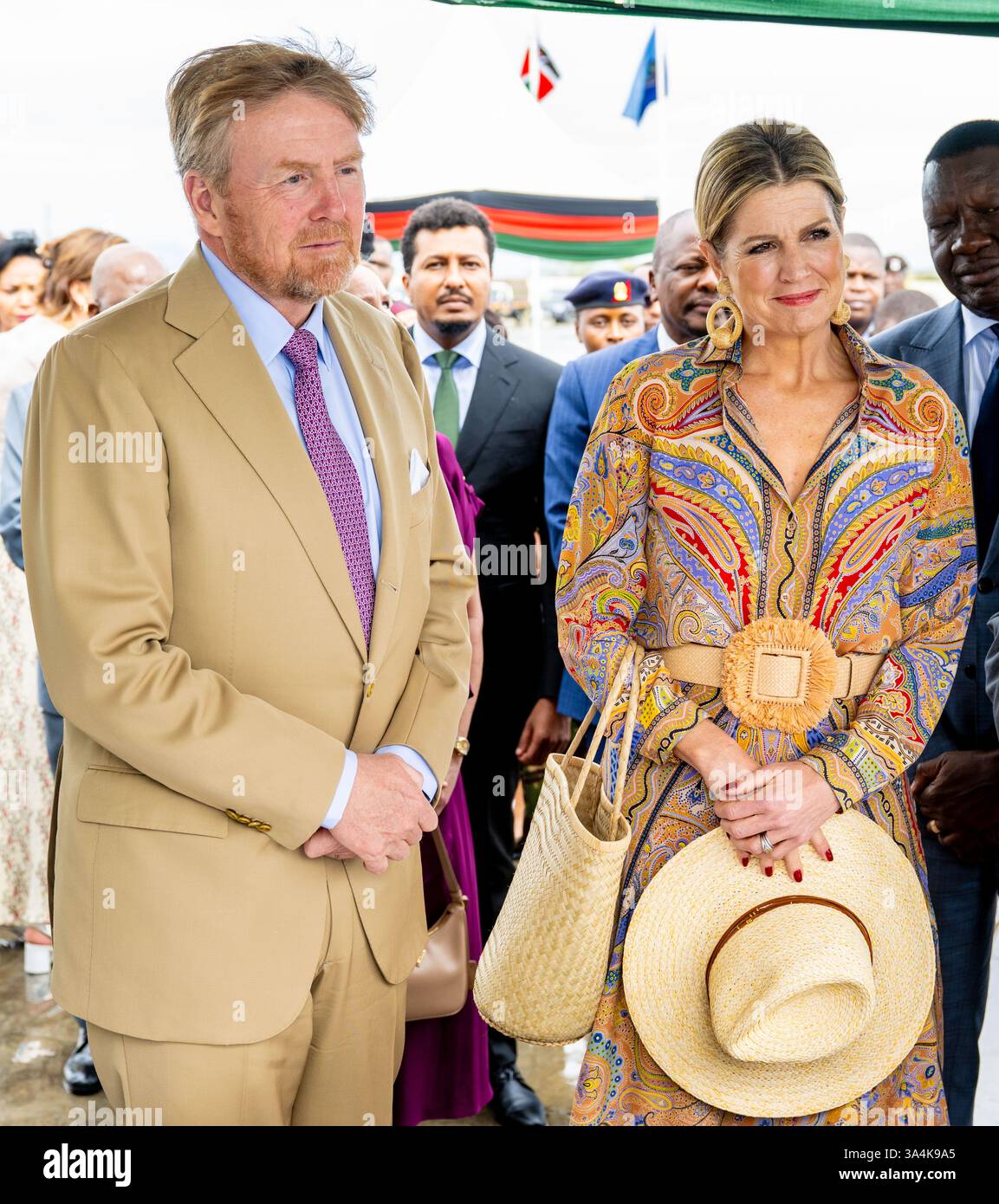 King Willem-Alexander, Queen Maxima during a visit to Inland Container ...