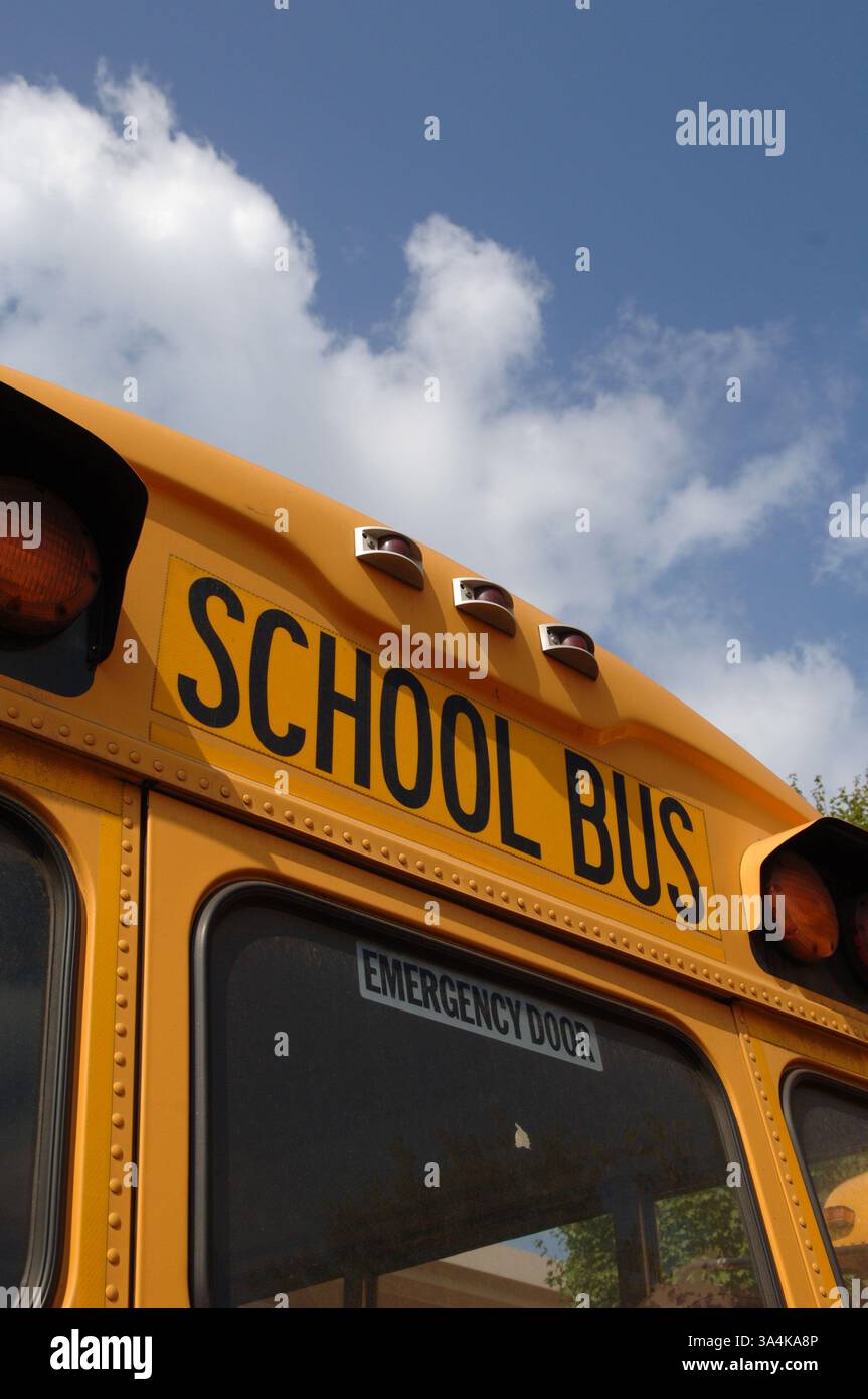 Nov 18, 2005; Atlanta, GA, USA; A school bus picks up students to ...