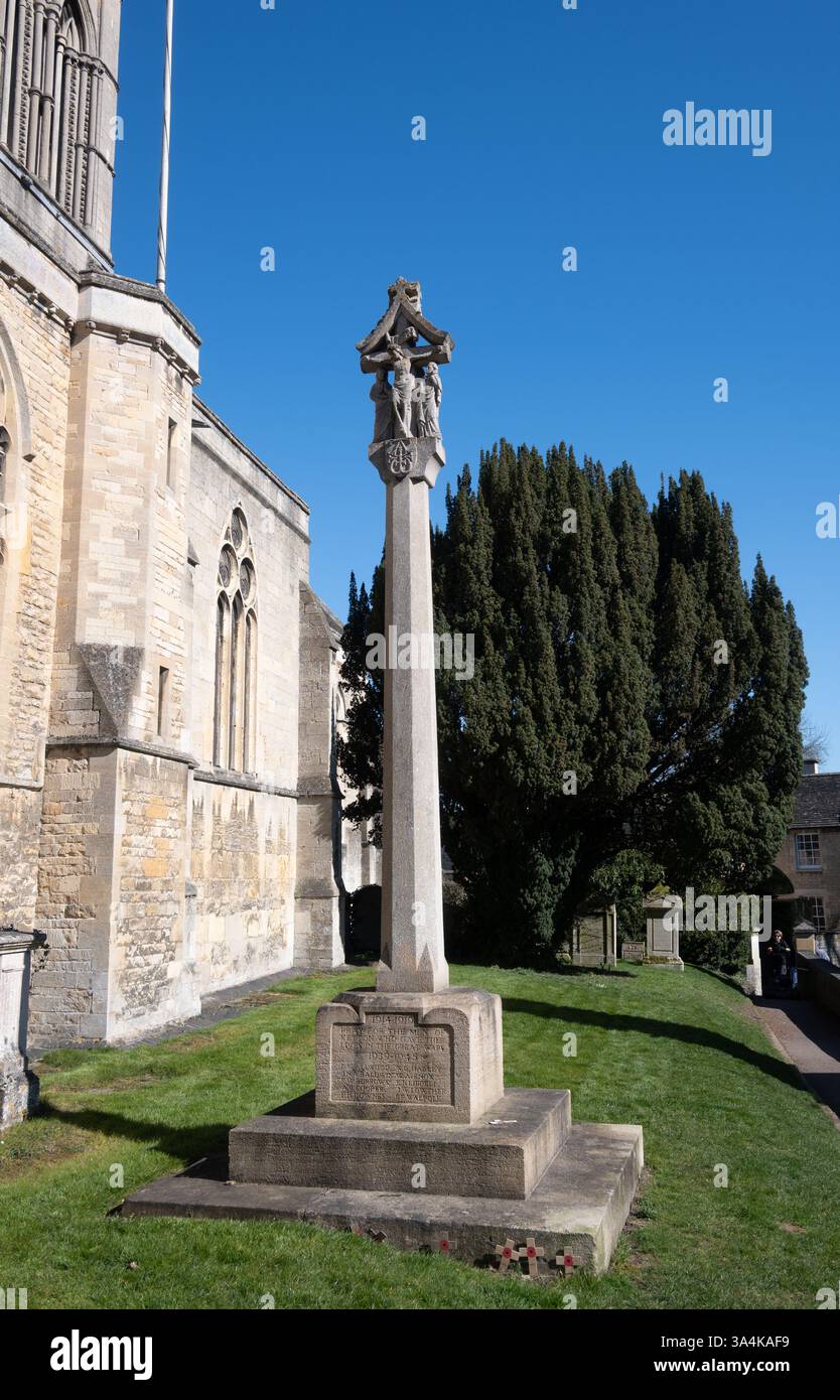 War memorial cross, St. Mary the Virgin churchyard, Ketton, Rutland ...