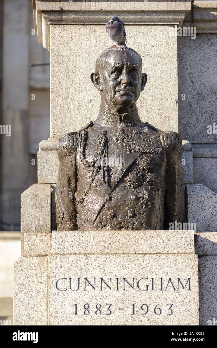 Bust statue of Viscount Cunningham, British Navy Commander in World War ...