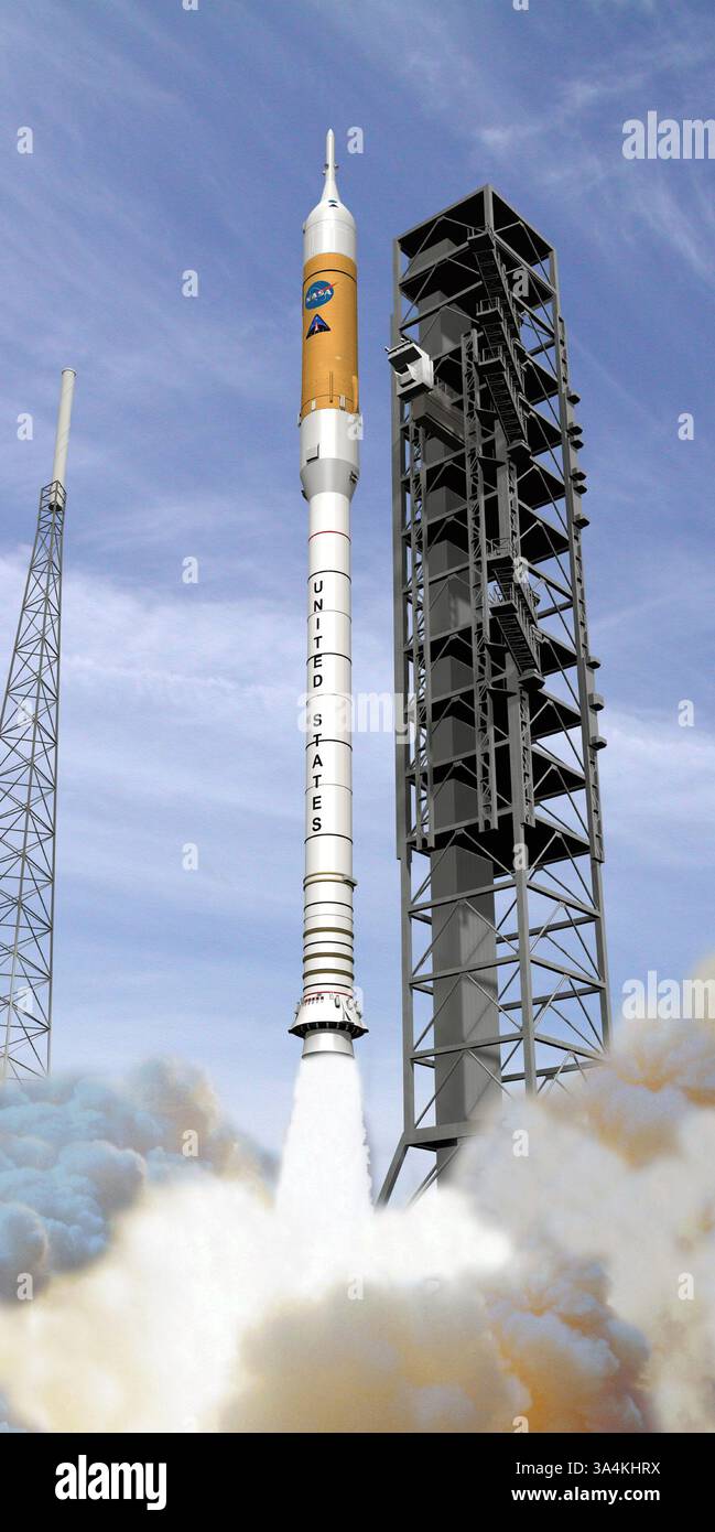 Lanzamiento de cohete espacial hi-res stock photography and images - Alamy