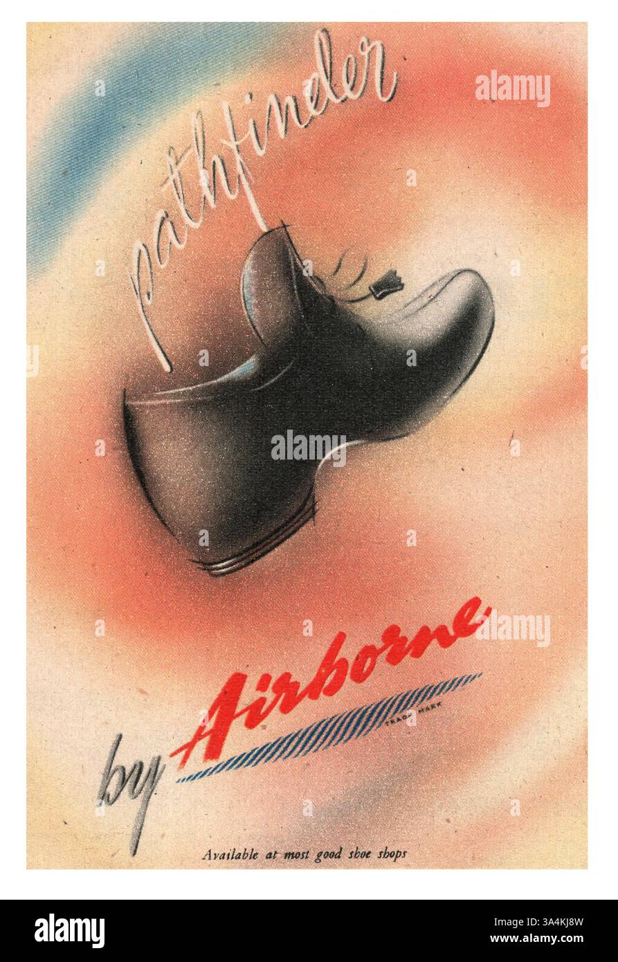 1948 uk advert airborne boots hi-res stock photography and images - Alamy