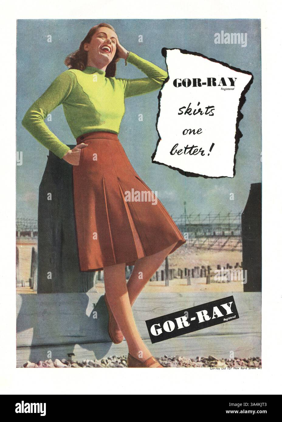 1948 UK advert Gor-ray skirts Stock Photo - Alamy