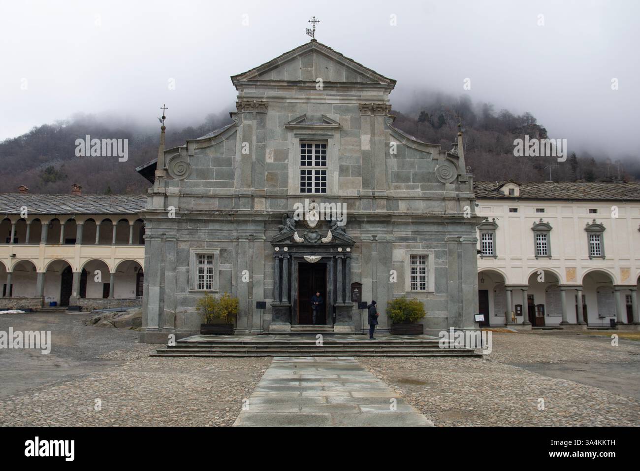 The Sanctuary of Oropa, nestled in the Italian Alps, is a UNESCO site ...