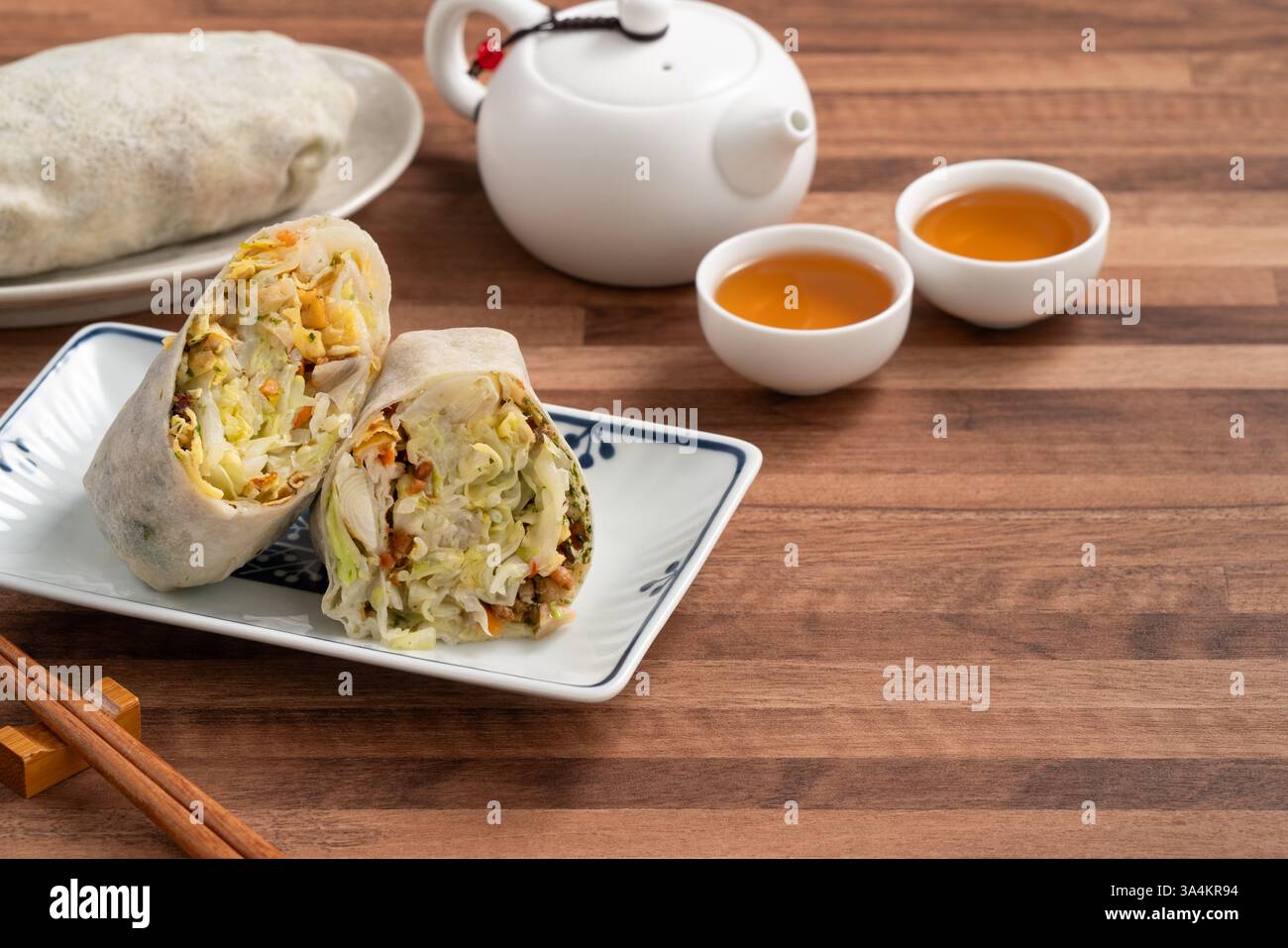 Delicious popiah, lumpia, Taiwanese spring roll for traditional Tomb ...