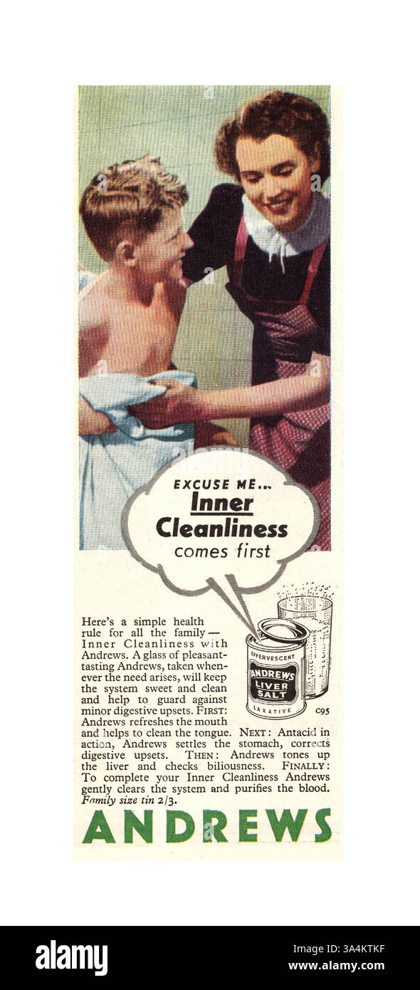 1949 uk advert andrews liver salt hi-res stock photography and images ...