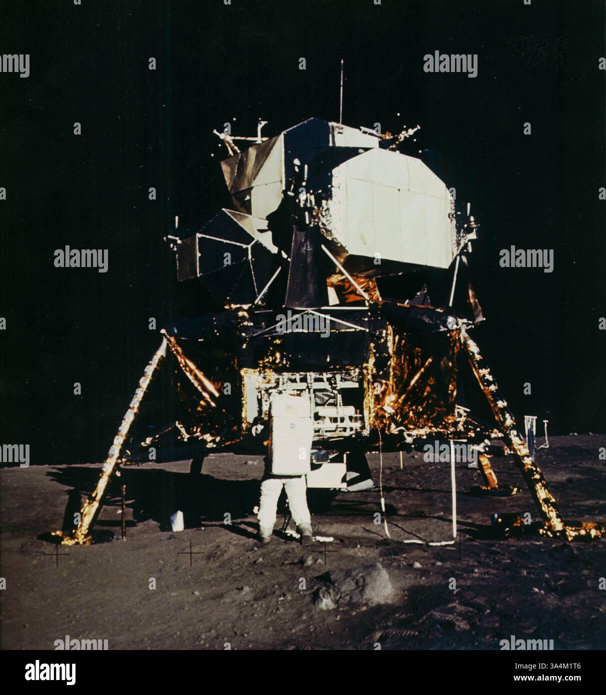 July 20, 1969, BUZZ ALDRIN on the moon. The first manned lunar landing ...