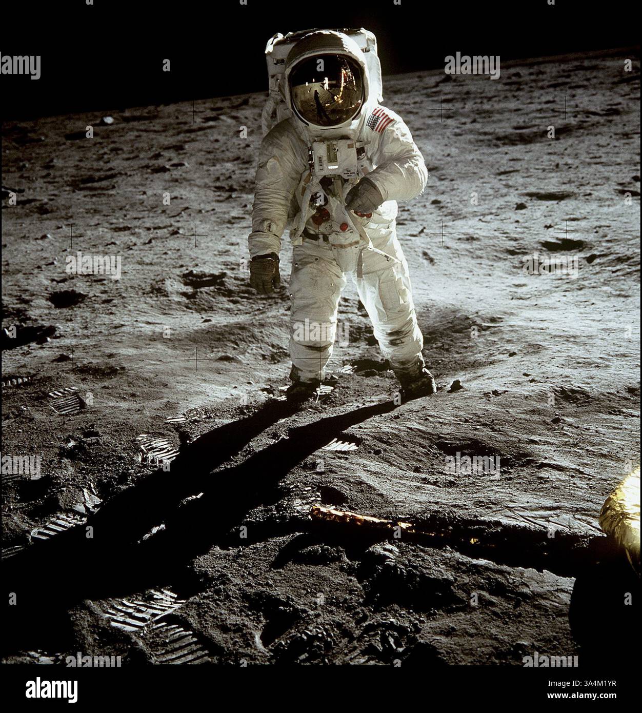 July 20, 1969, Astronaut BUZZ ALDRIN, lunar module pilot, walks on the ...