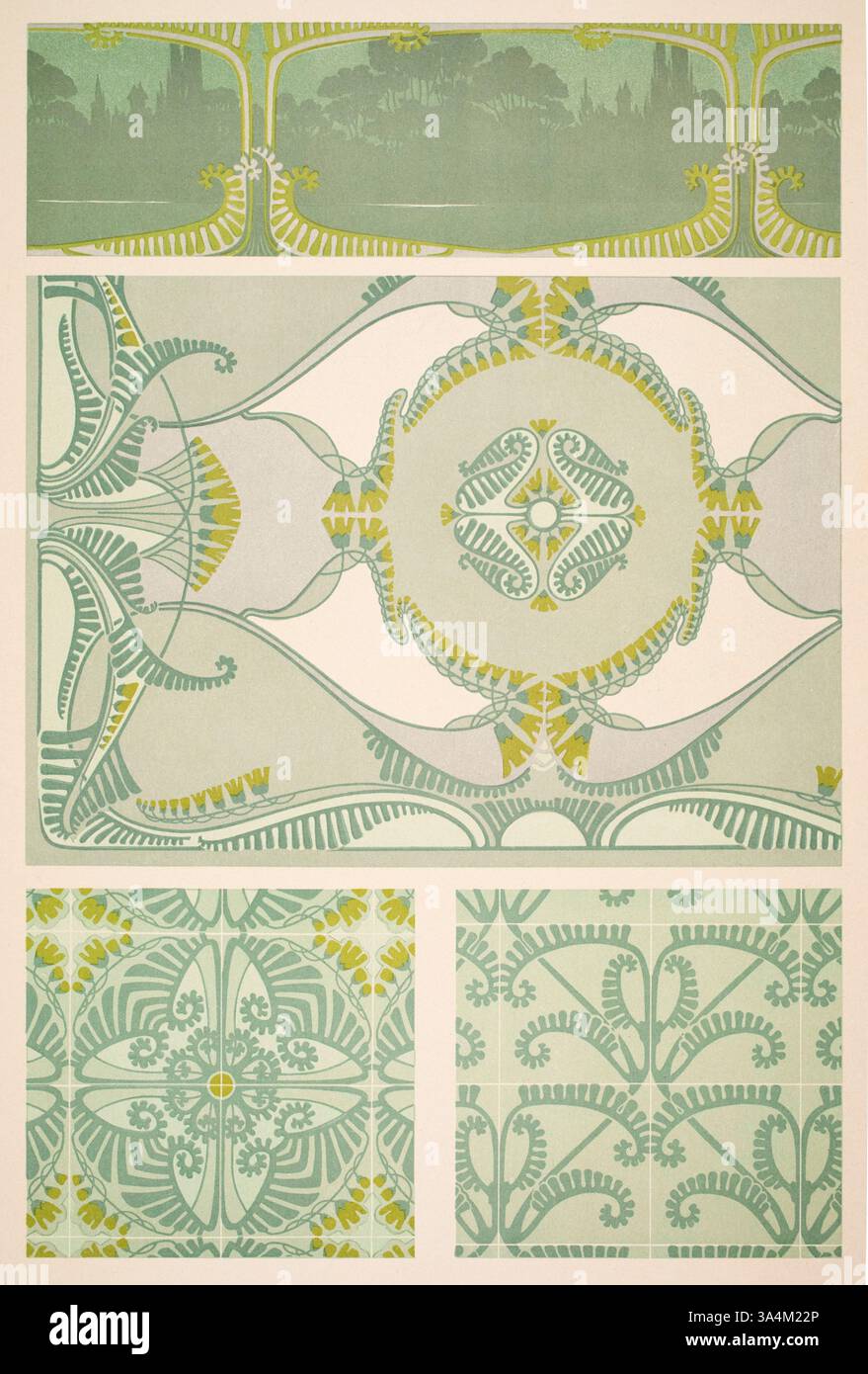 Fries, Plafond und Fliesen fir ein Badezimmer, bathroom frieze ceiling ...