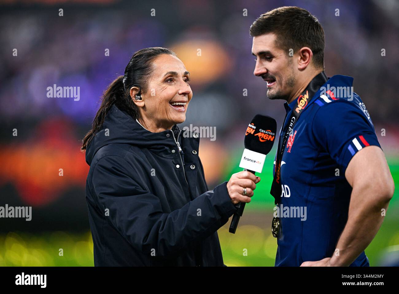 Paris, France. 15th Mar, 2025. Helene Macurdy during a interview with ...