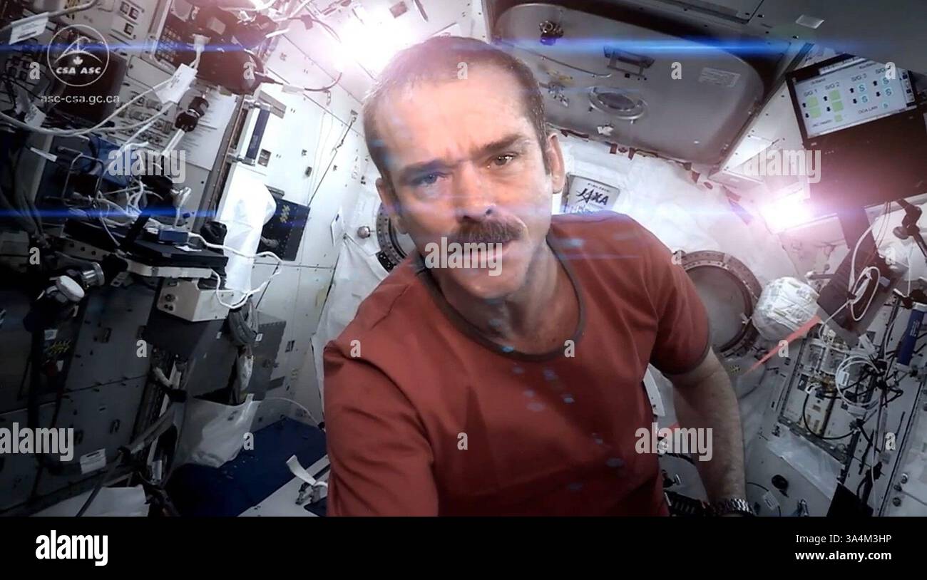 May 12, 2013 - International Space station commander Chris Hadfield ...