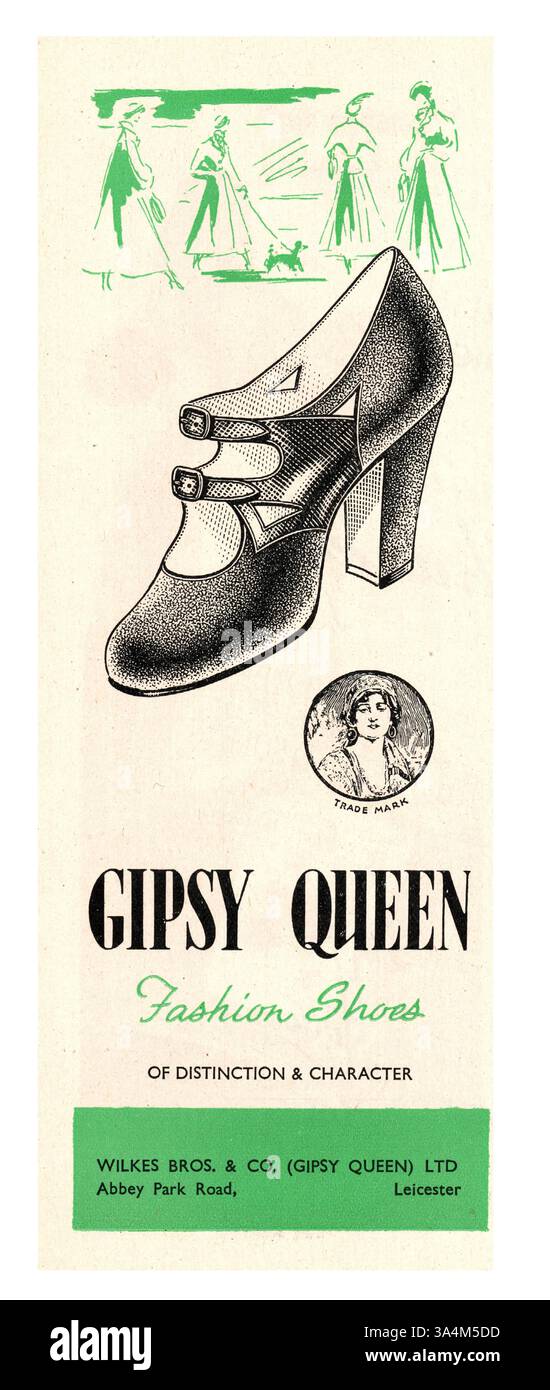 1949 uk advert gipsy queen shoes hi-res stock photography and images ...